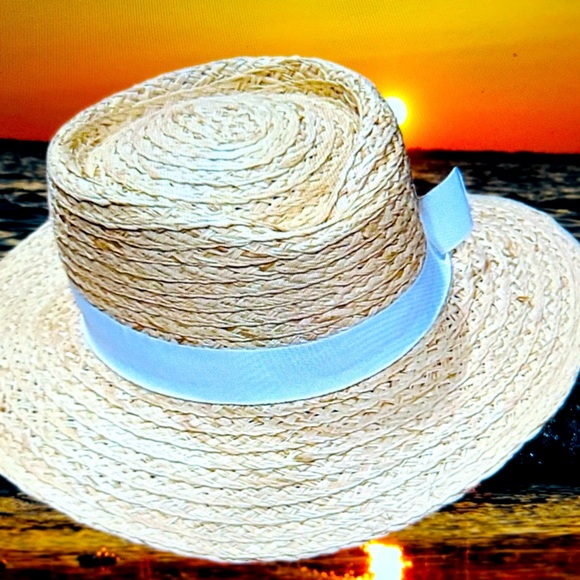 Accessories | Spring To Summer Straw Hat Ribbon Detail Bindya New York ...